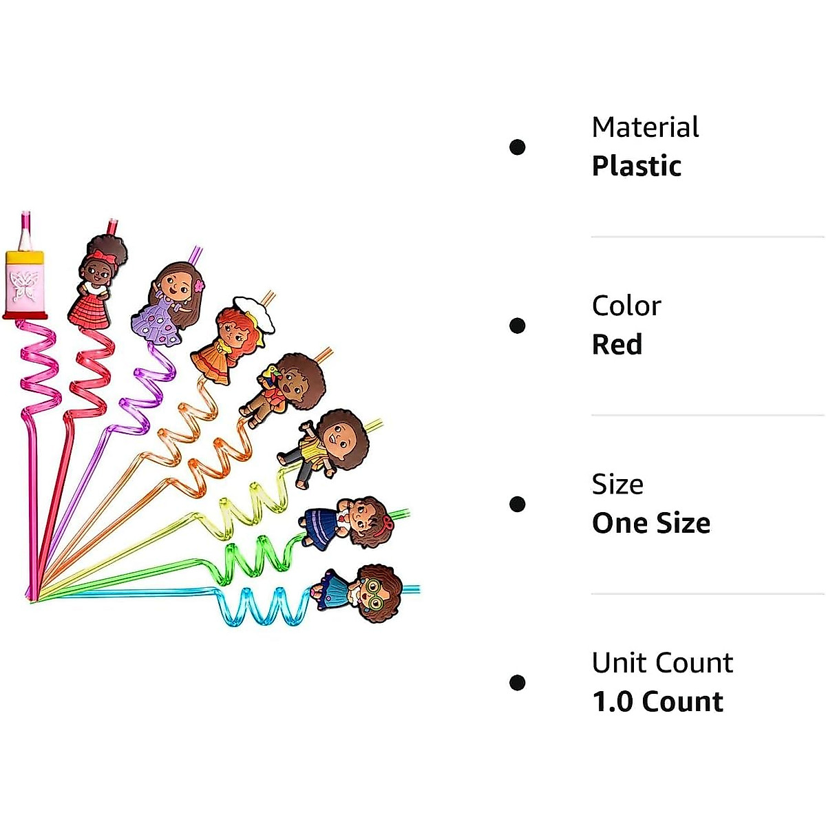 24Pcs Encan Party Favors Reusable Plastic Straws, Great Miagic Birthday Gift Filler for Encan Magic Movie Birthday Theme Party Supplies for Kids with 2 Cleaning Brush