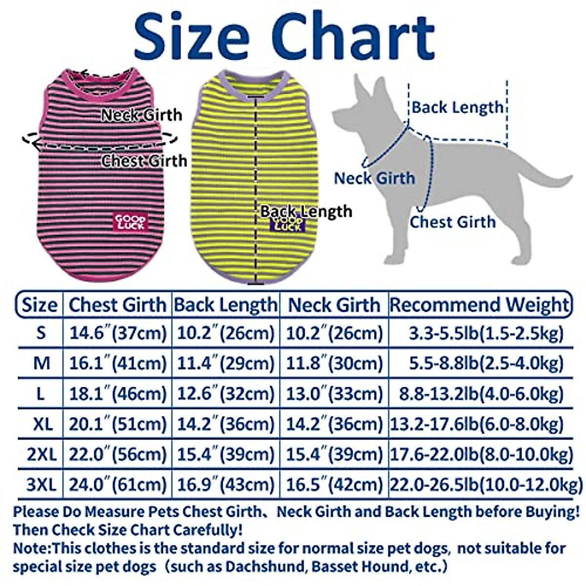 MESHEEN 2 Pack Dog Shirt Sleeveless for Small Dogs Made of Soft Breathable Pure Cotton Stretch Fabric Keep Your Pet Comfortable, Puppy Vest Use Fashion Striped Style Design