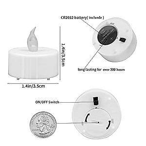 5Pack Battery Tea Lights - LED Tea Lights candles Realistic Bright Flickering Holiday Gift Operated Flameless LED Tea Light for Seasonal & Festival Celebration Warm Yellow lights Battery Powered