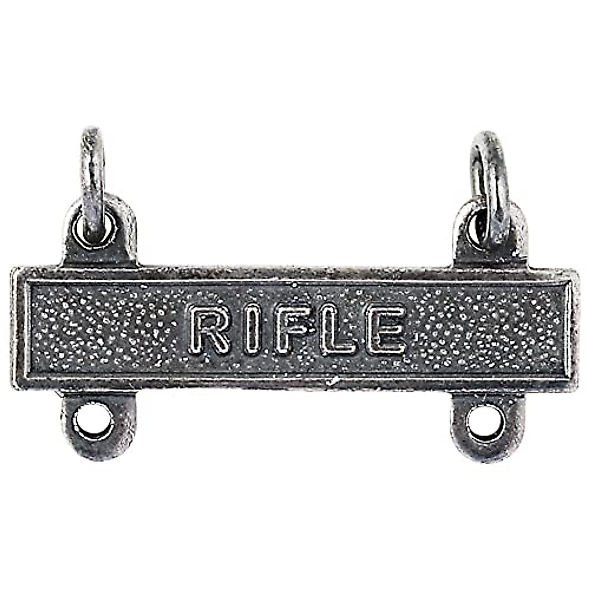 US Army Rifle Qualification Bar Silver Oxide