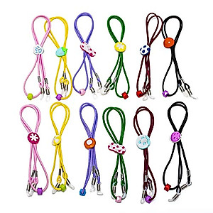 HALF CRESCEN Kids Glasses Strap (Pack of 12) Eyeglasses Straps for Kids, Sunglasses Holder Strap for Kids Girls