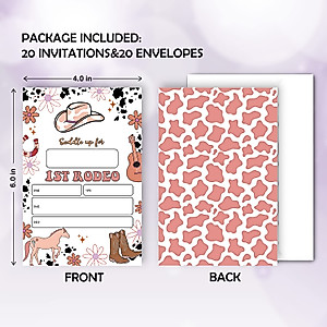 Grapehiker Unisex-Adults Birthday Party Invitation Set, 20 Cards with Envelopes, Multicolor, Includes Patterns and Lines for Writing Details