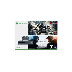 Microsoft Xbox One S 500GB Console - Gears of War & Halo Special Edition Bundle(Discontinued)
