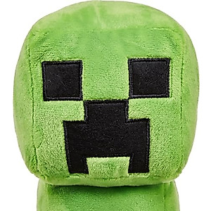 Mattel Minecraft Basic 8-inch Plush Creeper Stuffed Animal Figure, Soft Doll Inspired by Video Game Character