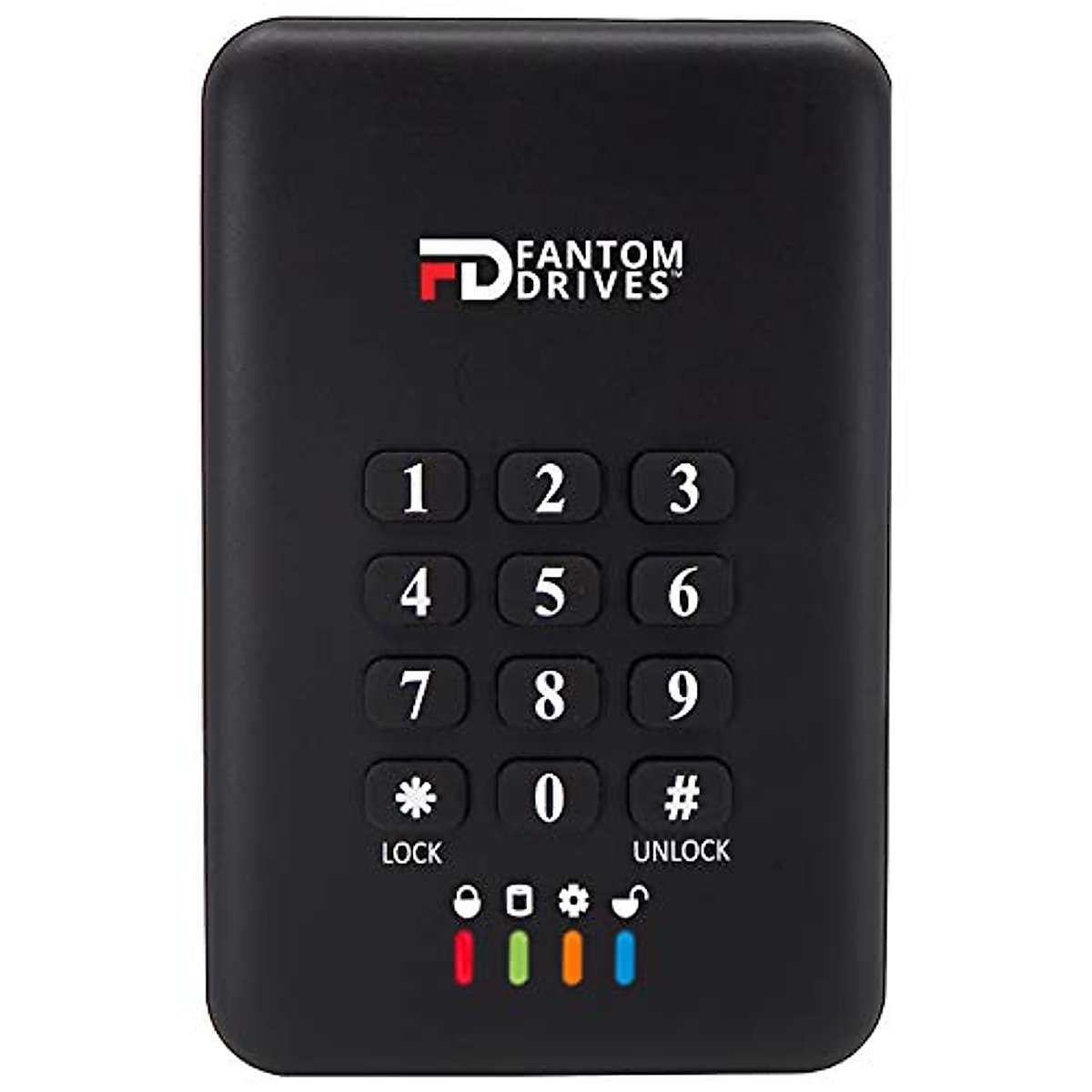 Fantom Drives FD 2TB Encrypted SSD - DataShield 256-Bit AES Hardware Encrypted - USB 3.2 Gen 1-5Gbps - Compatible with Mac/Windows/PS4/Xbox (DSS2000)