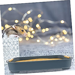 POPETPOP 2pcs Box Rabbit Toilet Outdoor Litter Box Square Serving Tray Litter Box for Large Cat Pet Pan Bedding Box Potty Trainer Corner Litter Box Rabbit Litter Tray Plastic Bunny Potty Pp