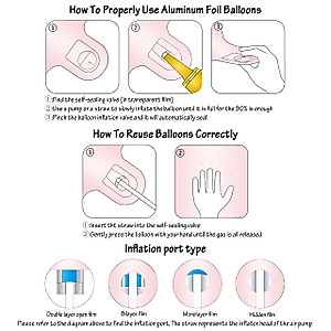 40 In Matte Pink Number Balloons Helium Foil Mylar Balloon Birthday Party banquet Decoration Digital 1