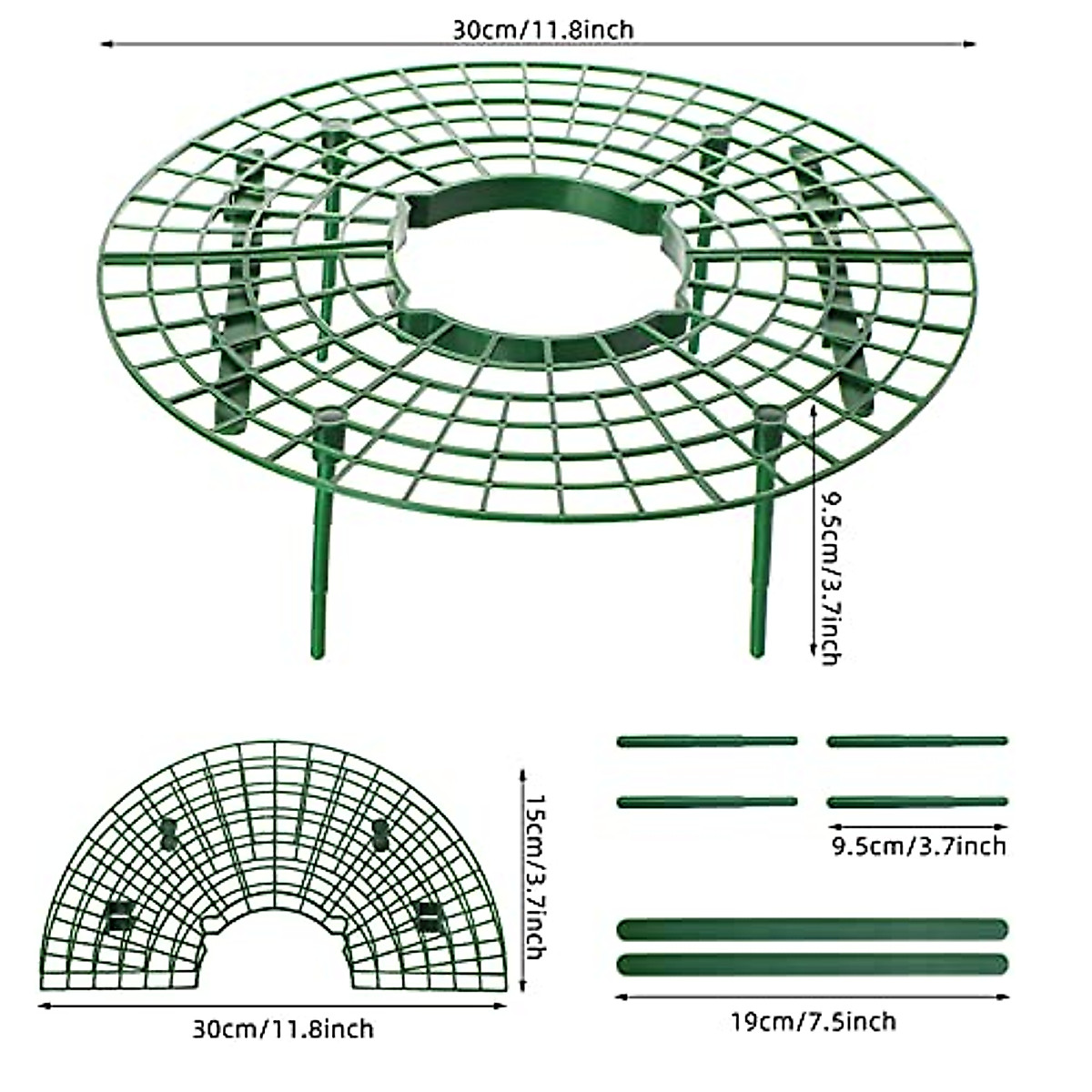 ANGTUO 10 Pack Strawberry Supports for Garden Strawberry Plant Support Strawberry Stand Holder Strawberry Racks Growing Frame