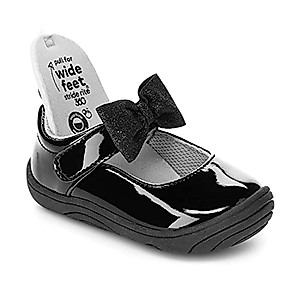 Stride Rite 360 Baby Girls Gracie Mary Jane Flat, Black, 3 Infant US