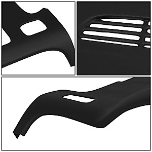 Auto Dynasty Front ABS Molded Dash Board Cover Cap Overlay Compatible with Chevy Tahoe Avalanche Suburban Silverado GMC Yukon XL Sierra 07-14, Matte Black
