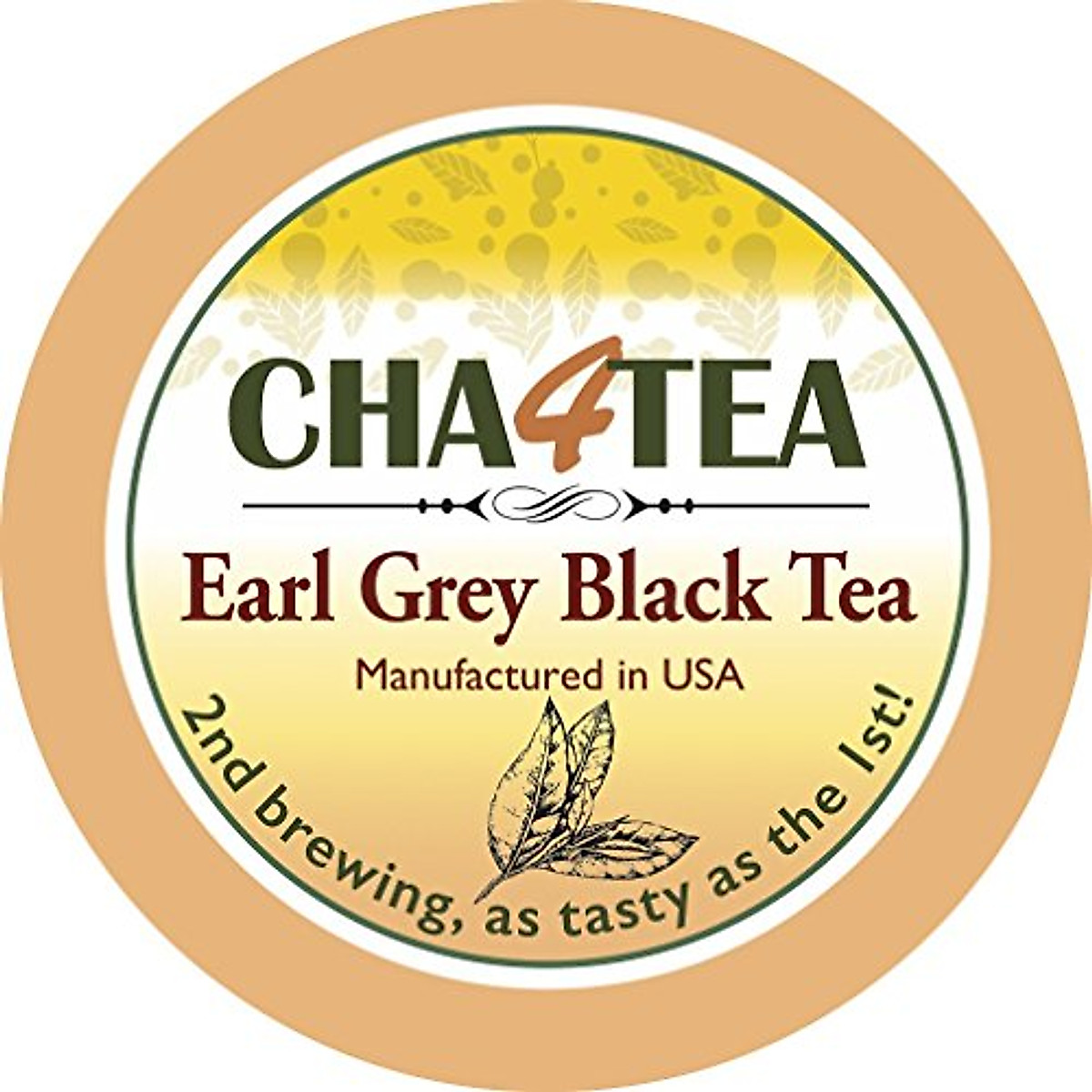 Cha4TEA 36-Count Earl Grey Tea Pods for Keurig K-Cup Brewers