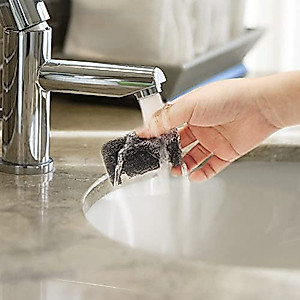 Comsmart Cat Fountain 4 Sponge Filters Replacement, Pet Dog Fountain Sponge Foam Filters for Round and Cubic Stainless Steel Top Cat Water Fountain Automatic Drinking Water Dispenser