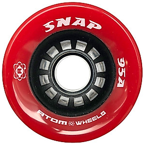 Atom Snap Indoor Outdoor Wheels (Red, Set of 8)
