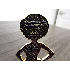 United States Navy Superhero Elastigirl Mrs Incredibles Leave Saving The World to The Men I Don't Think So! Ask The Chief Serialized Challenge Coin