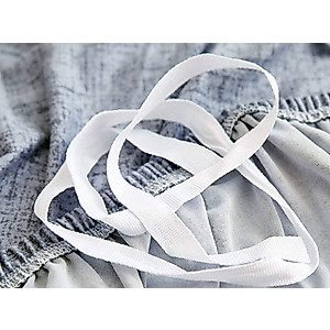 IMYOGI High Stretch Sofa Covers Stretch Sofa Cover Chair Loveseat Couch Slipcover, Machine Washable, Stylish Furniture Protector-4 Seater+4 Seater-Lake Blue