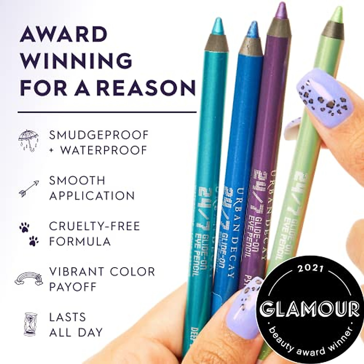 URBAN DECAY 24/7 Glide-On Eyeliner Pencil, Perversion - Blackest-Black with Matte Finish - Award-Winning, Waterproof Eyeliner - Long-Lasting, Intense Color