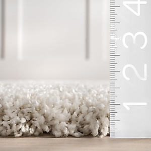 nuLOOM Gloria Abstract Shag Area Rug, 7x9, Beige