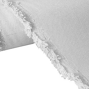 Mybecca Canvas Marine Fabric 600 Denier Indoor/Outdoor White 1 Yard (36" x 56")(Cut Separate by Yard for Prime Orders)(3 ' x 4.7')