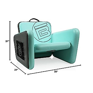 BOTE Aero Inflatable Beach Camping Chair Folding Air Chair for Adults Ultra Lightweight Blow Up Single or Multi Pack Options Travel Family Friendly Multiple Colors