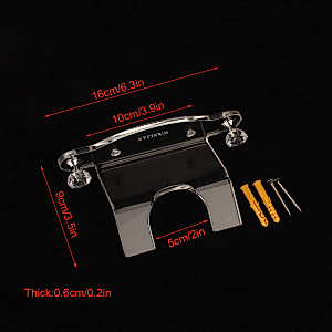 WANLIAN Guitar wall mount acrylic,acrylic wall mount guitar hanger,for Ukulele Guitar Wall Display and Storage (transparent)