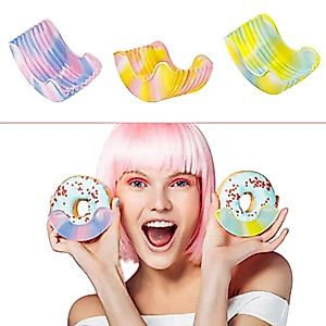 3 Pcs Washable Retractable Hamburger Holder Reusable Burger Buddy Mold Silicone Rack Brackets Contact-free Anti-dropping Burger Fixed Box Dip Clip Sauce Holder for Car,3 colors