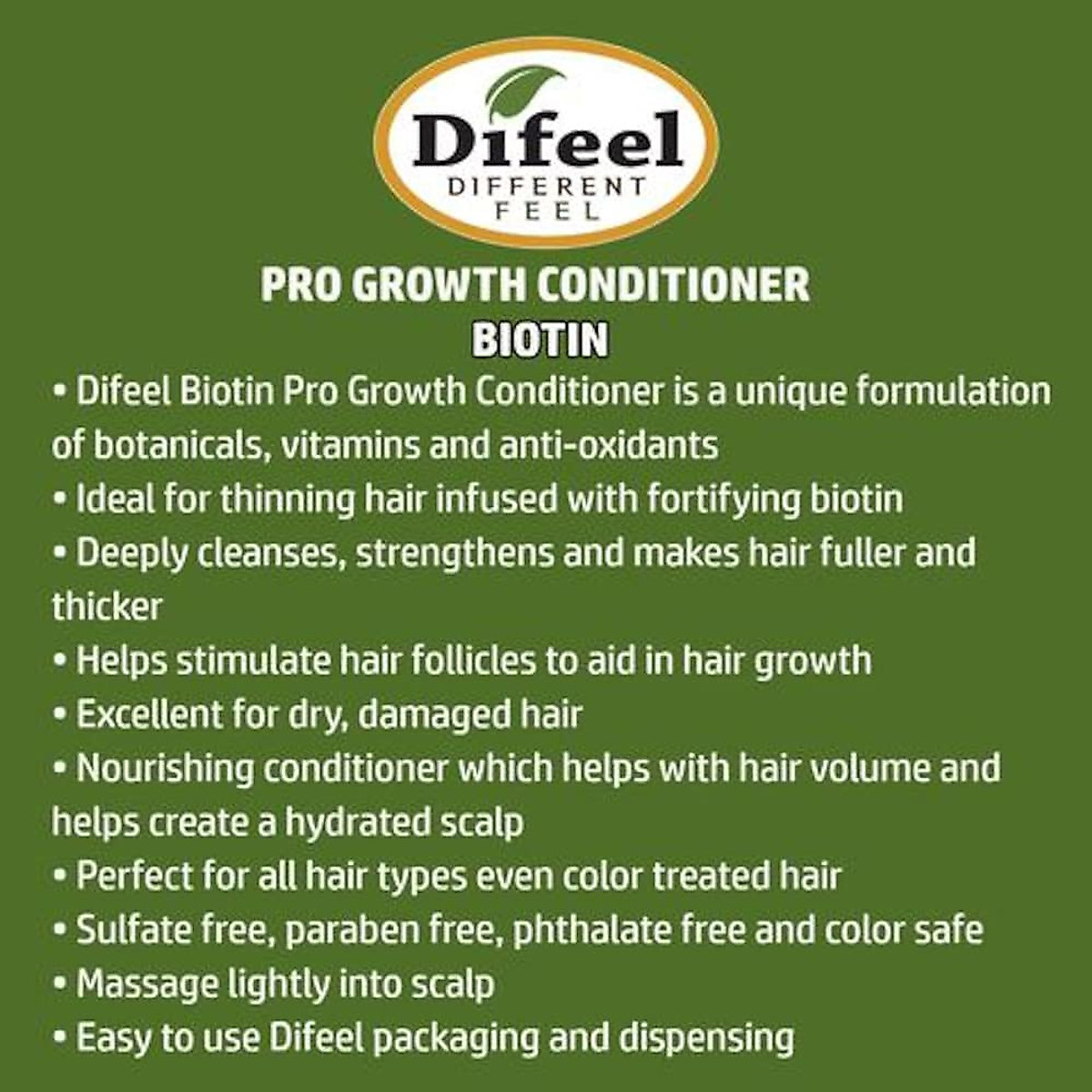 Difeel Biotin 3-PC Cleanse and Root Treatment Hair Growth Set