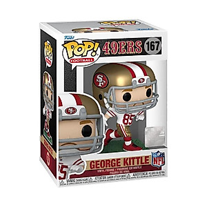 POP Football: 49ers - George Kittle Funko Vinyl Figure (Bundled with Compatible Box Protector Case), Multicolor, 3.75 inches