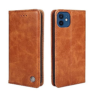Fansipro Wallet Folio Case for Oppo Reno 2, Premium PU Leather Slim Fit Cover for Reno 2, 3 Card Slots, Align Cutouts, Brown