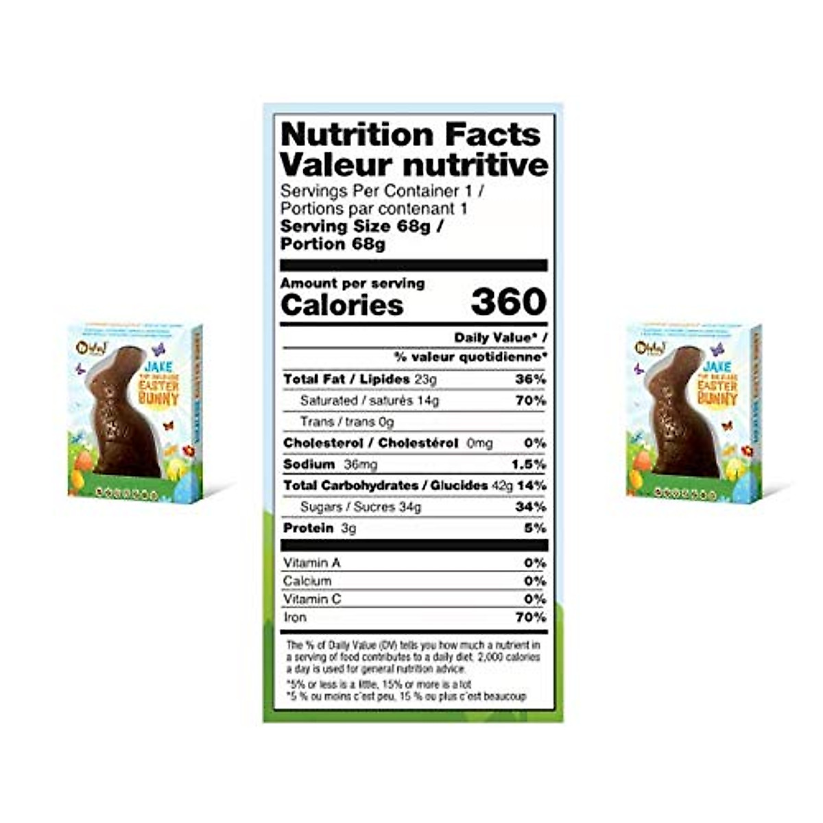 Vegan, Gluten Free Jake The Milkless Chocolate Easter Bunny | Allergy Friendly | Dairy Free, Nut Free, Peanut Free, Soy Free, Gluten Free | No Whey Foods