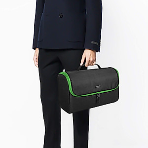 Trunab Game Disc Case Hold Up to 24 Discs, Portable Storage Bag Gaming Disk Organizers, Compatible with Xbox 360/Xbox One/Xbox Series X/S/PS4/PS4 Pro/PS3/PS5, Green (Patent Design)