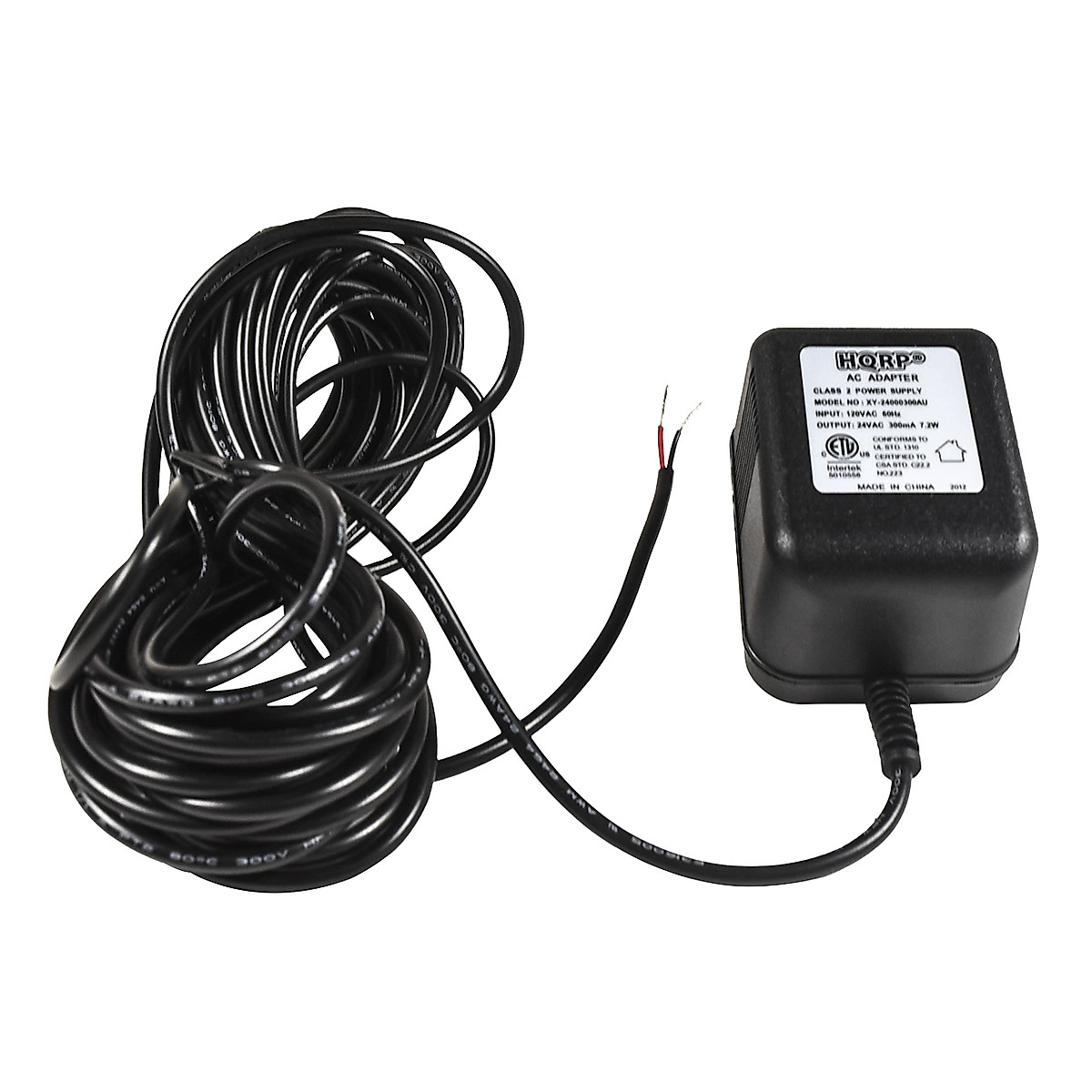 HQRP 24-Pack 24V AC Adapter Transformer Works with Nest Hello Nest Skybell Ring Doorbeell Video 1, 2, Pro, Nest Ecobee Honeywell Sensi Thermostats, C-Wire, 25ft Cable