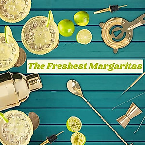 Premium 18pc Gold Bartender Set with Stand: Home Bar Accessories, Bar Cart Decor, Gold Home Decor, Bar Tool/Shaker Set, Drink Mixing Set, Gold Bartender Kit