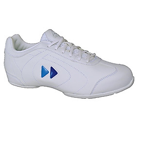 Kaepa Women's Delta Cheer Shoe with Color Change Snap in Logo, White, Size 10.5