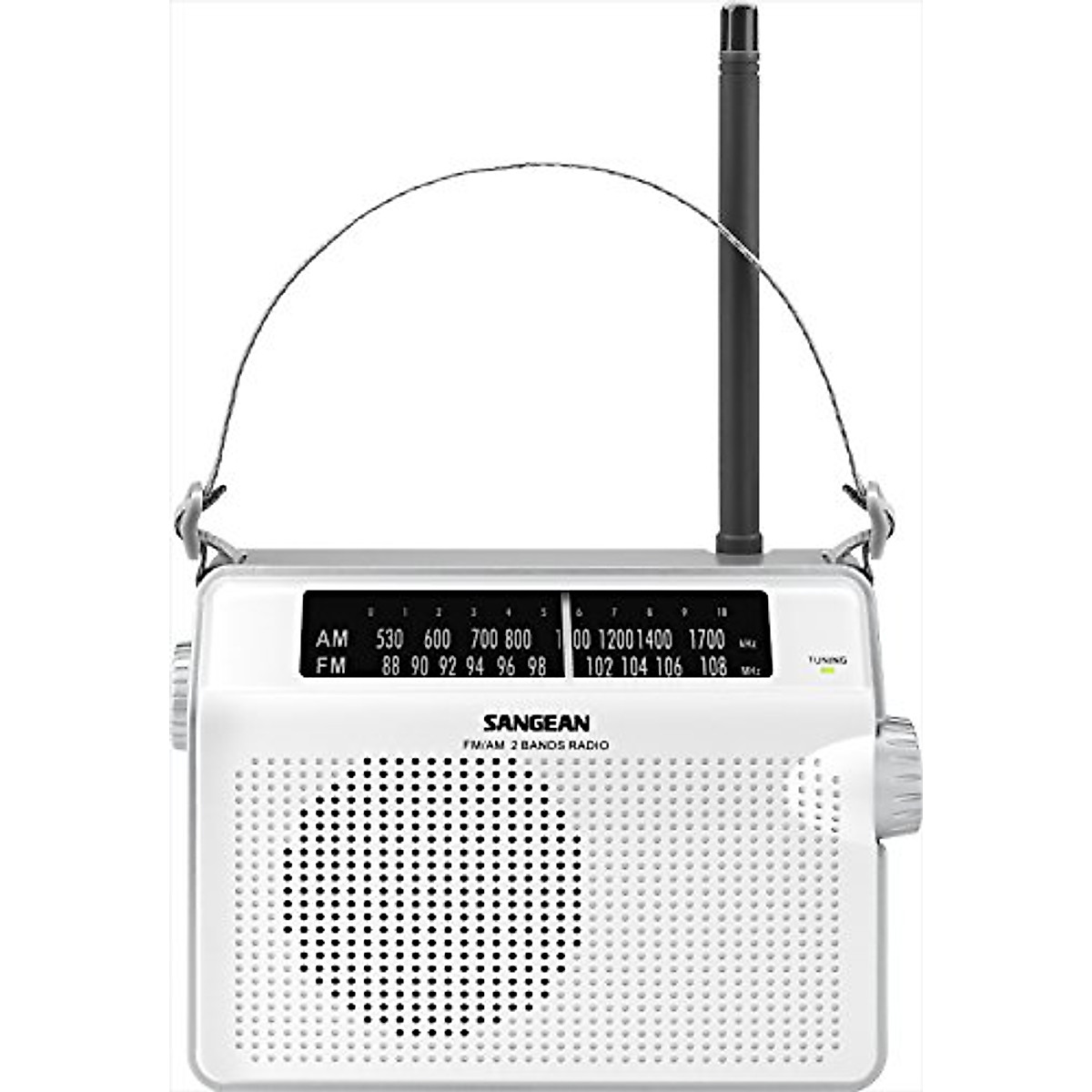 Sangean PR-D6WH AM/FM Compact Analog Portable Radio (Certified Refurbished)