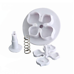 KALAIEN 3pcs Hydrangea Flower Fondant Cake Decorating Sugarcraft Cake Plunger Cutters Mould