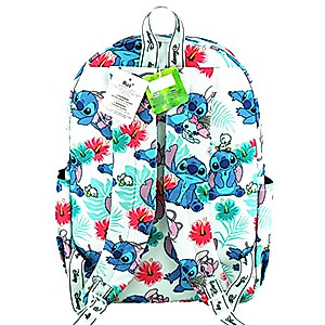 Wondapop Disney Lilo & Stitch 17 Inch Deluxe Backpack with Laptop Compartment (White)