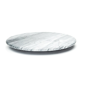 Fox Run 3840 Marble Lazy Susan, White