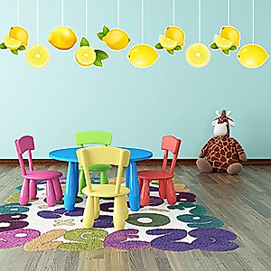 60 Pieces Lemon Cut Out Accents Mini Lemon Cutouts Paper Decorations Versatile DIY Fruit Sign Cutouts for Summer Bulletin Board Classroom School Party