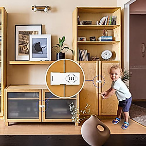 Mechanical Password Rotary Hasp Locks, Door Security Slide Latch Lock for Small Doors, Cabinets, Barn Door, Bathroom, Outdoor, Garage, Garden (2 Packs Silver)