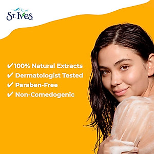 St. Ives Body Wash Refreshing Cleanser Rose Water & Aloe Vera Made with Plant-Based Cleansers & 100% Natural Extracts 16 oz
