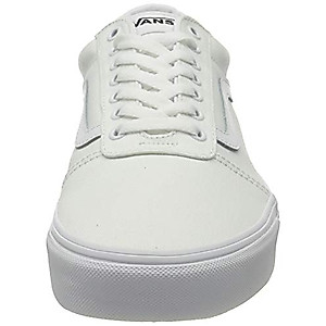 Vans Men's Ward Sneaker, Canvas White White, 11.5