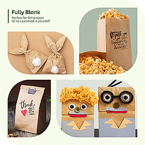 Culinware Kraft Paper Bags 6 Lb - Durable Brown Paper Bags for Snack, Lunch, Sandwich, Pastries, Popcorn, Grocery and Party Favor – Bulk Paper Bags – 6 x 3.55 x 11.1 In - 500 Count
