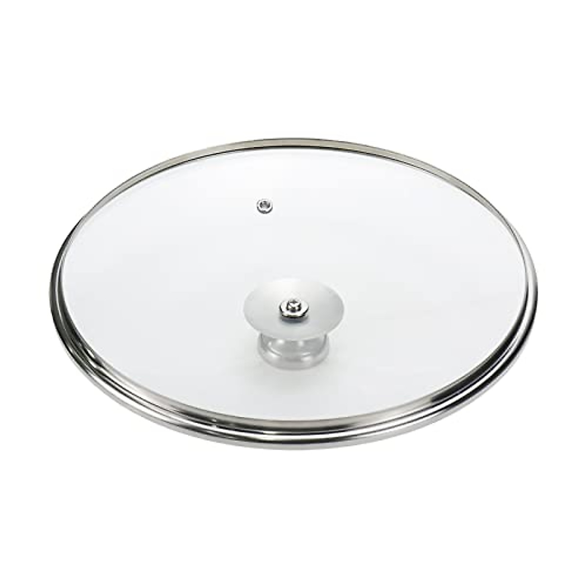 Tsnamay 10 Inch Clear Glass Pot Lid for Frying Pan Replacement Cover Can Withstand 356°F (180℃) with Stainless Steel knobs