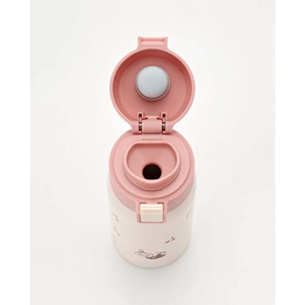 Skater STOT3 Stainless Steel Mug Bottle, Hot and Cold Retention, One-Touch 11.8 fl oz (350 ml), Moomin, Little My, Diameter 2.6 x Height 7.2 inches (65 x 182 mm)