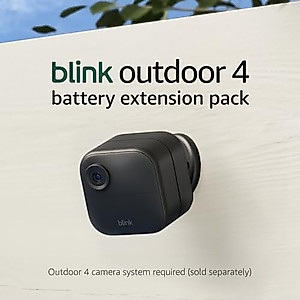 Introducing Blink Outdoor 4 Battery Extension Pack — Accessory for Outdoor 4 smart security camera, 4-year battery life, set up in minutes, batteries included
