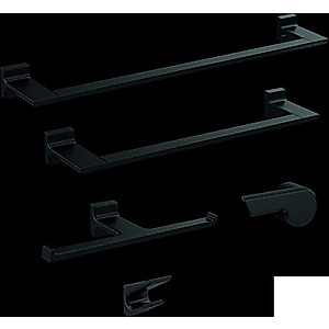 Delta Faucet 79936-BL Pivotal Wall Mounted Double Towel Hook in Matte Black, Bathroom Accessories