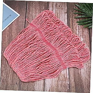 IWOWHERO 1pc Practical Mop Cloth Household Spray Mop Washable Sponge Headband Wet Mop Sponge Mop Refill Reusable Mop Head Commercial Mop Mop Refill Mops Red