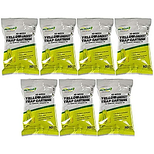 RESCUE! Yellowjacket Attractant Cartridge (10 Week Supply) – for RESCUE! Reusable Yellowjacket Traps - (7 Pack)