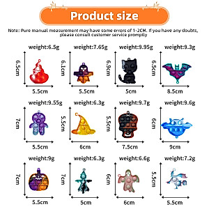 Halloween Party Favors for Kids Pop Fidget Toys Bulk It 30 Pack,Halloween Party Supplies Halloween Classroom Favors Mini Pop Keychain Its Halloween Prizes for Kids Bulk Halloween Toys Bulk Goodie Bag