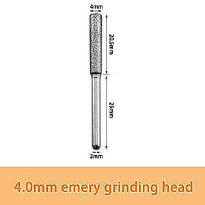 Chainsaw Sharpener Stone CHENJIN 10PCS 5/32 Inch (4 mm) Grinding Stone File with Storage Box Polishing Grinding Tool